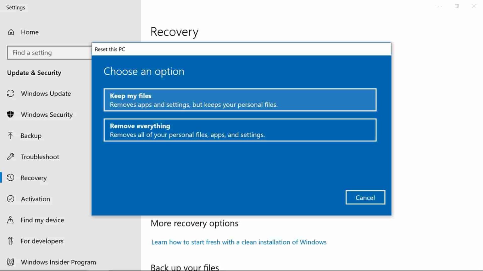 How To Refresh Your Windows 10 To Default: Step By Step Guide - TechBurner